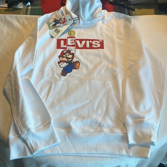 Nintendo | Shirts | Nwt Levis X Super Mario Collaboration Hoodie | Poshmark